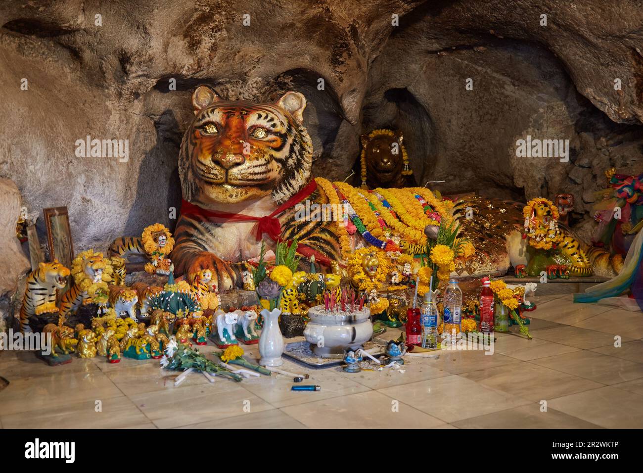 The majestic Tiger Cave Temple of Krabi, Thailand, home to caves ...