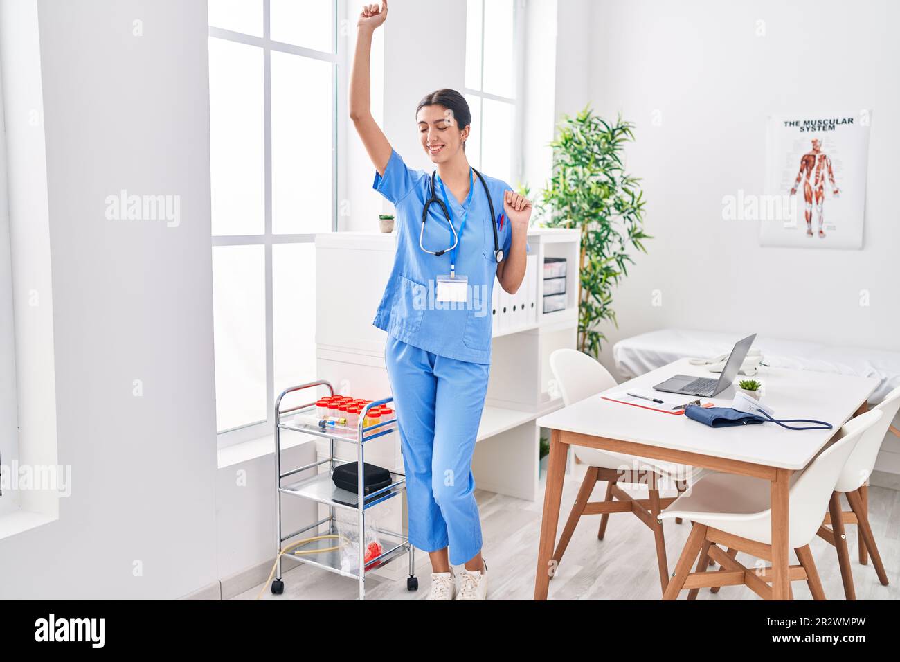 Beautiful young doctor woman dance hi-res stock photography and images ...