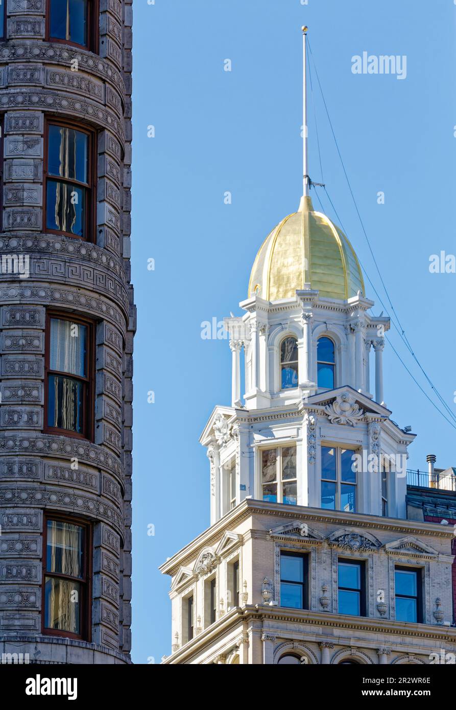 Two of a kind: Beaux Arts landmarks Flatiron Building and neighboring ...