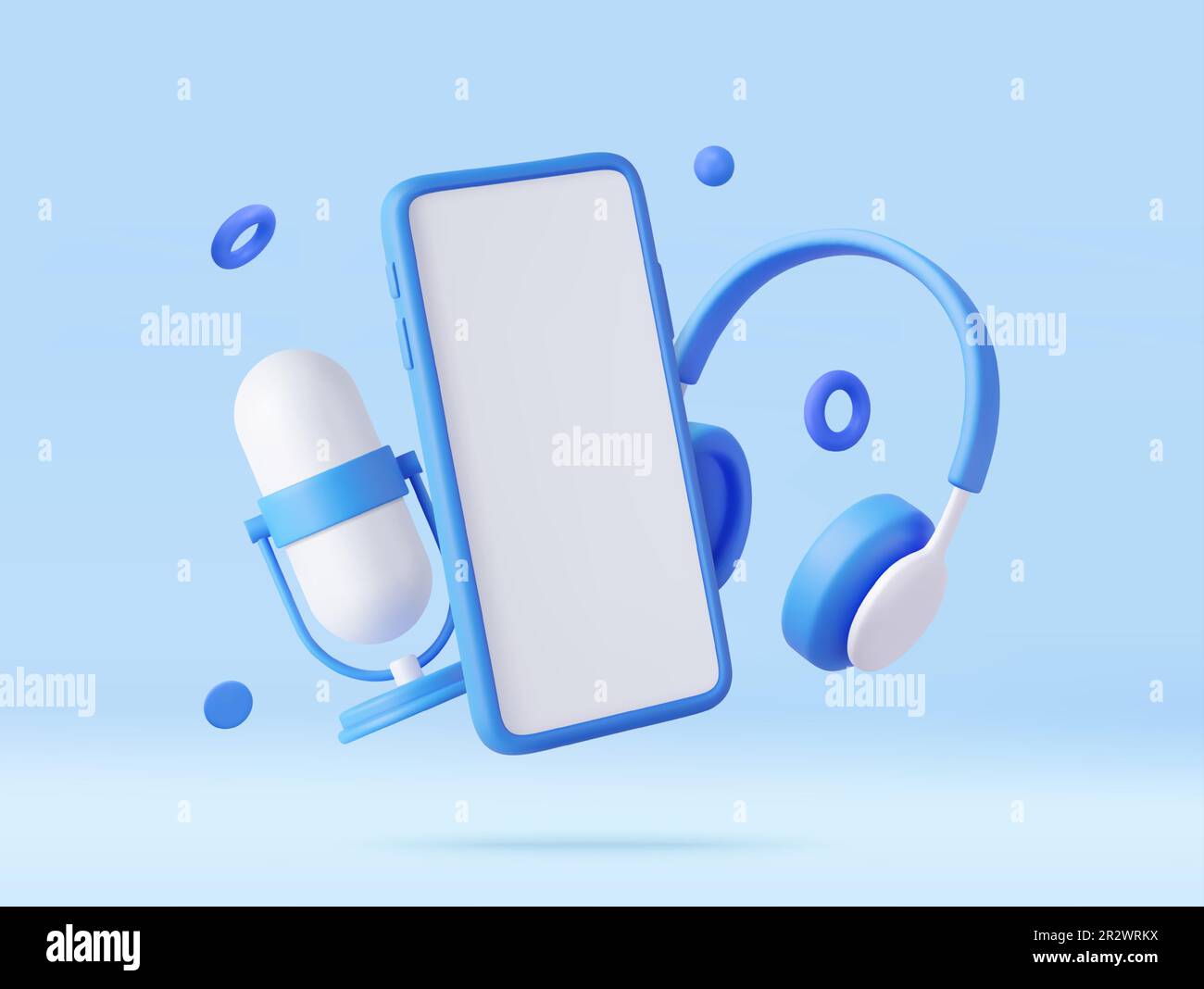 Microphone streaming Stock Vector Images - Alamy