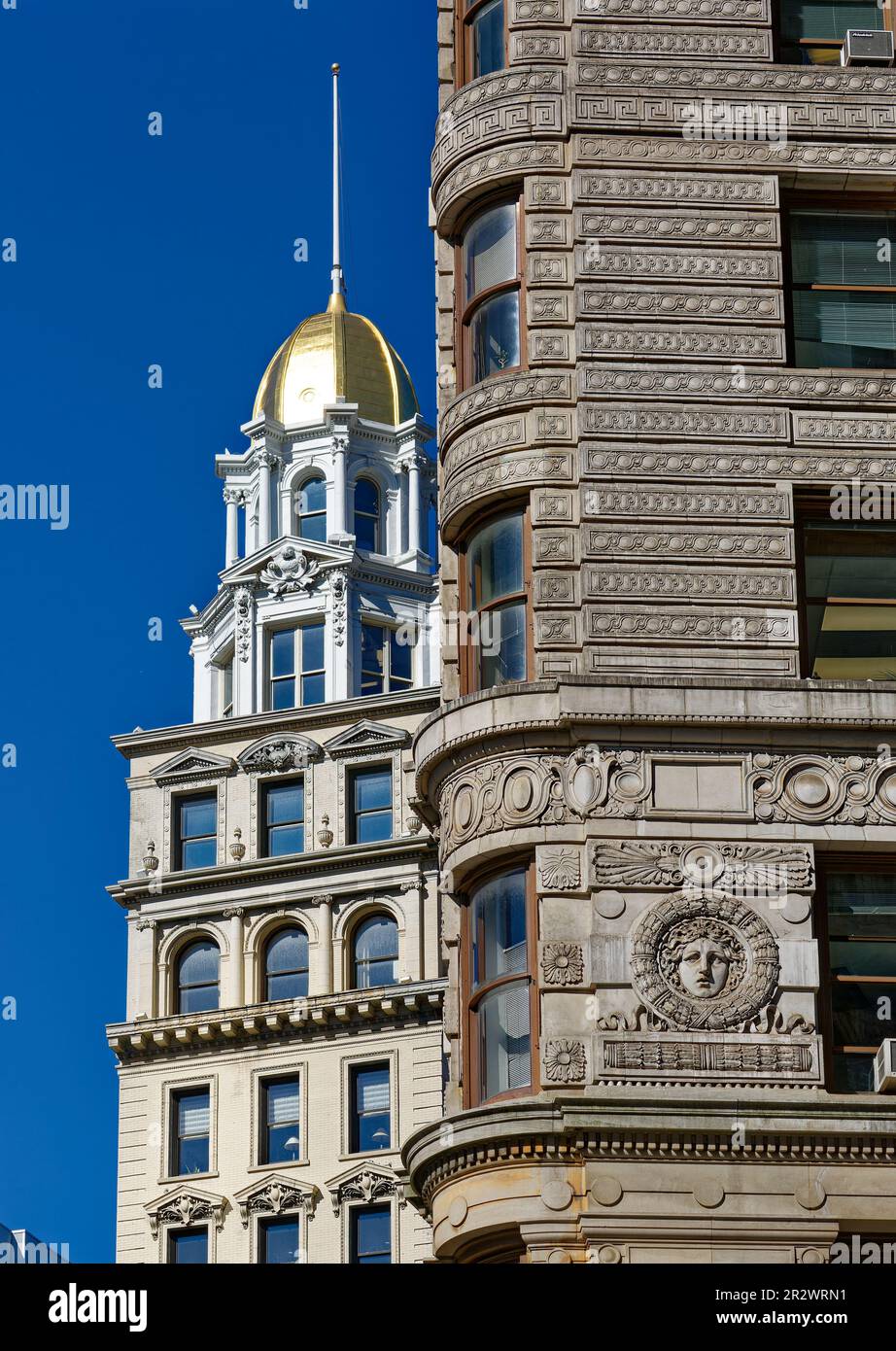 Two of a kind: Beaux Arts landmarks Flatiron Building and neighboring ...