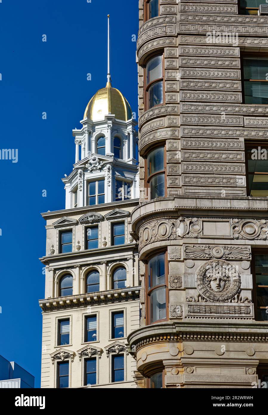 Two of a kind: Beaux Arts landmarks Flatiron Building and neighboring ...
