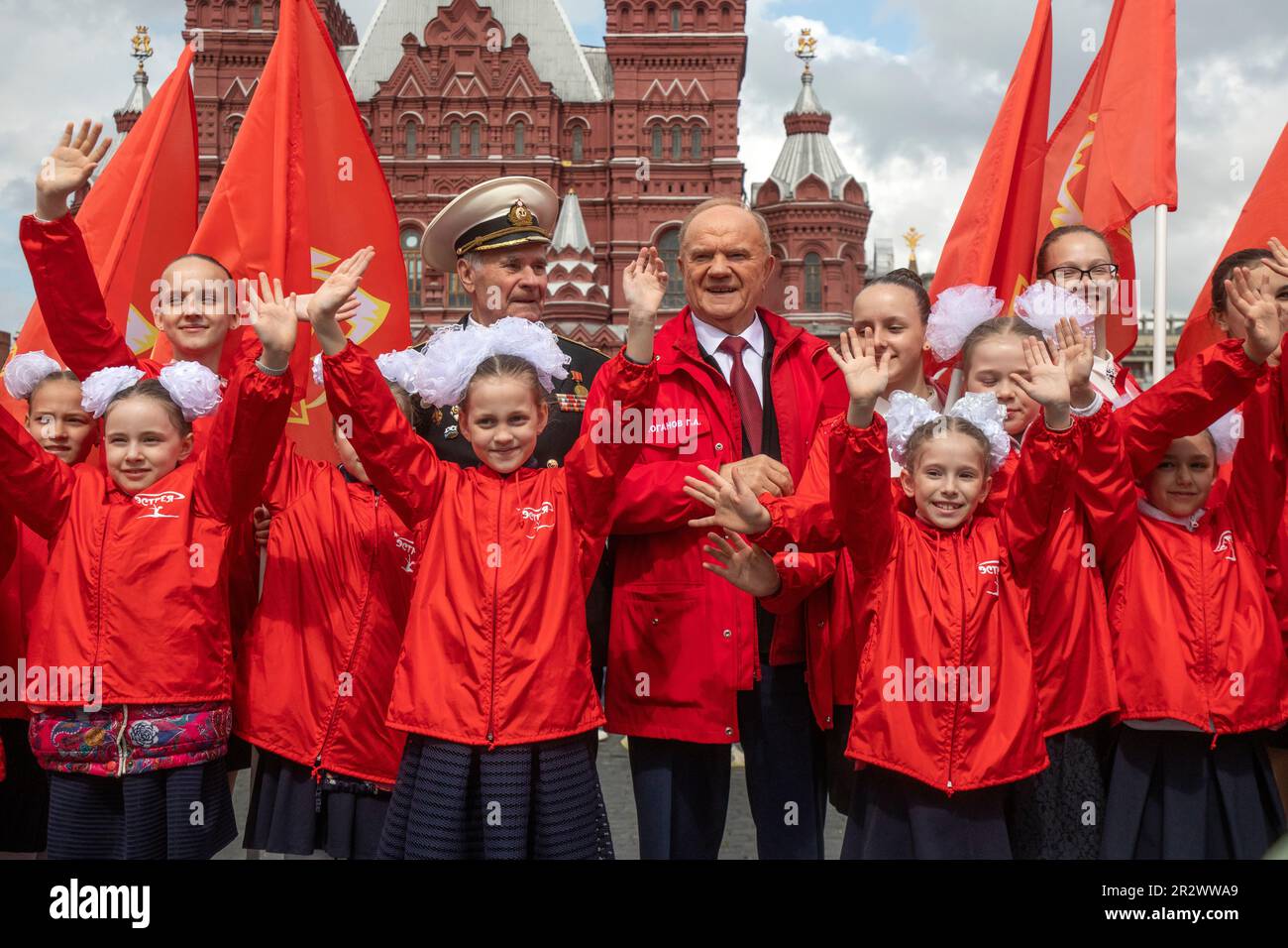 Moscow, Russia. 21st of May, 2023. KPRF (Russian Communist Party ...