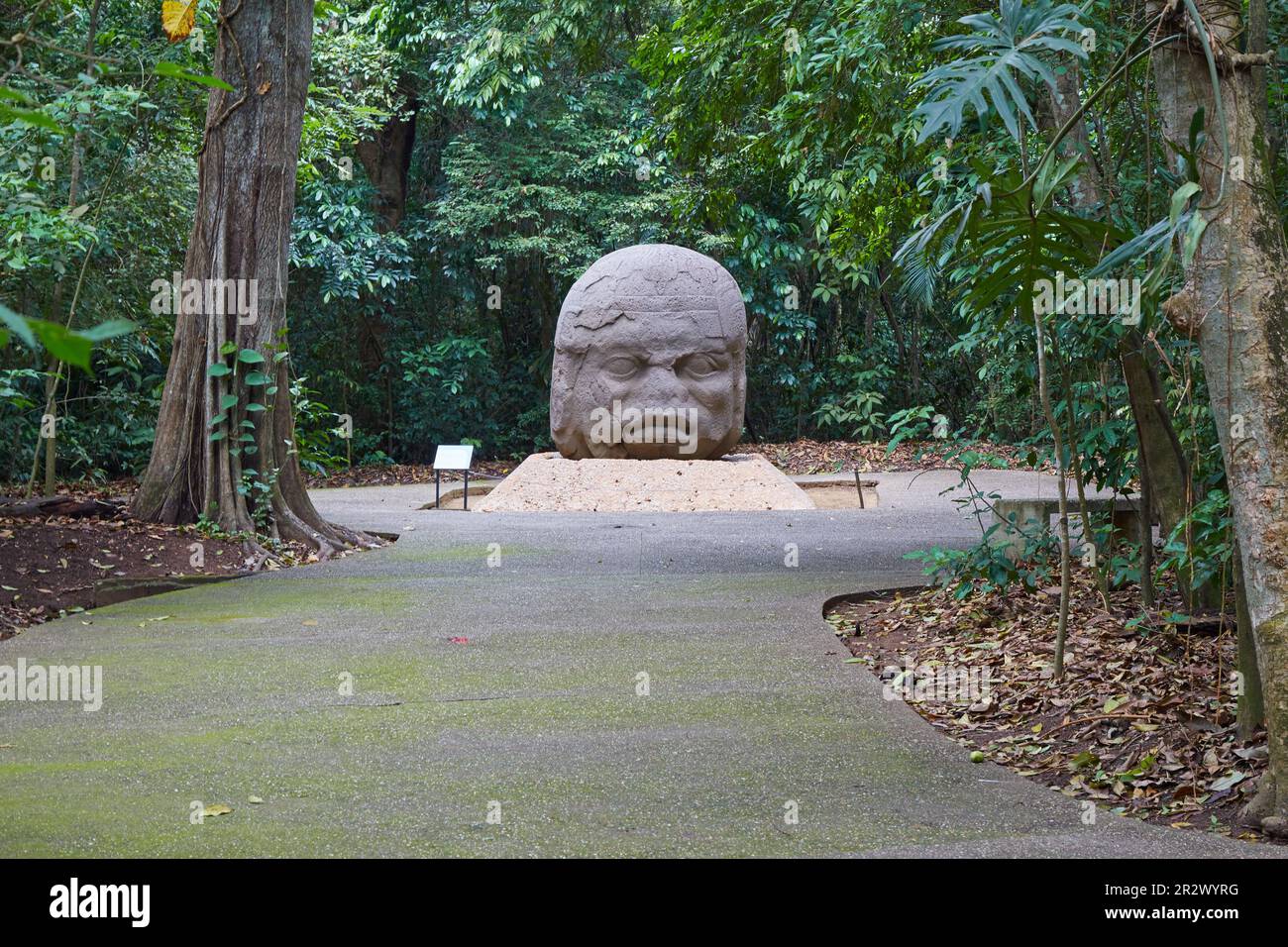 The outdoor museum of Parque Museo La Venta in Tabasco, Mexico ...