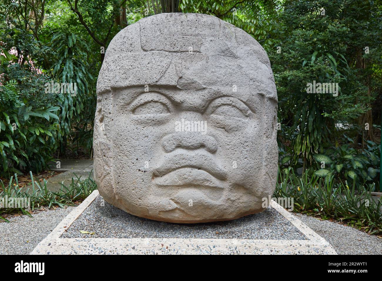 The outdoor museum of Parque Museo La Venta in Tabasco, Mexico ...