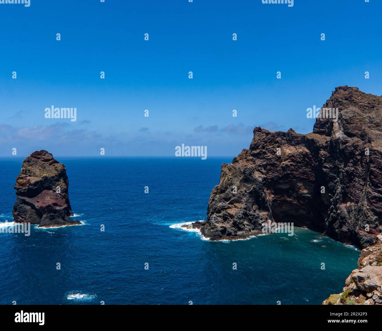 The peninsula St. Lawrence (Ponta de São Lourenço) in the north-east of ...