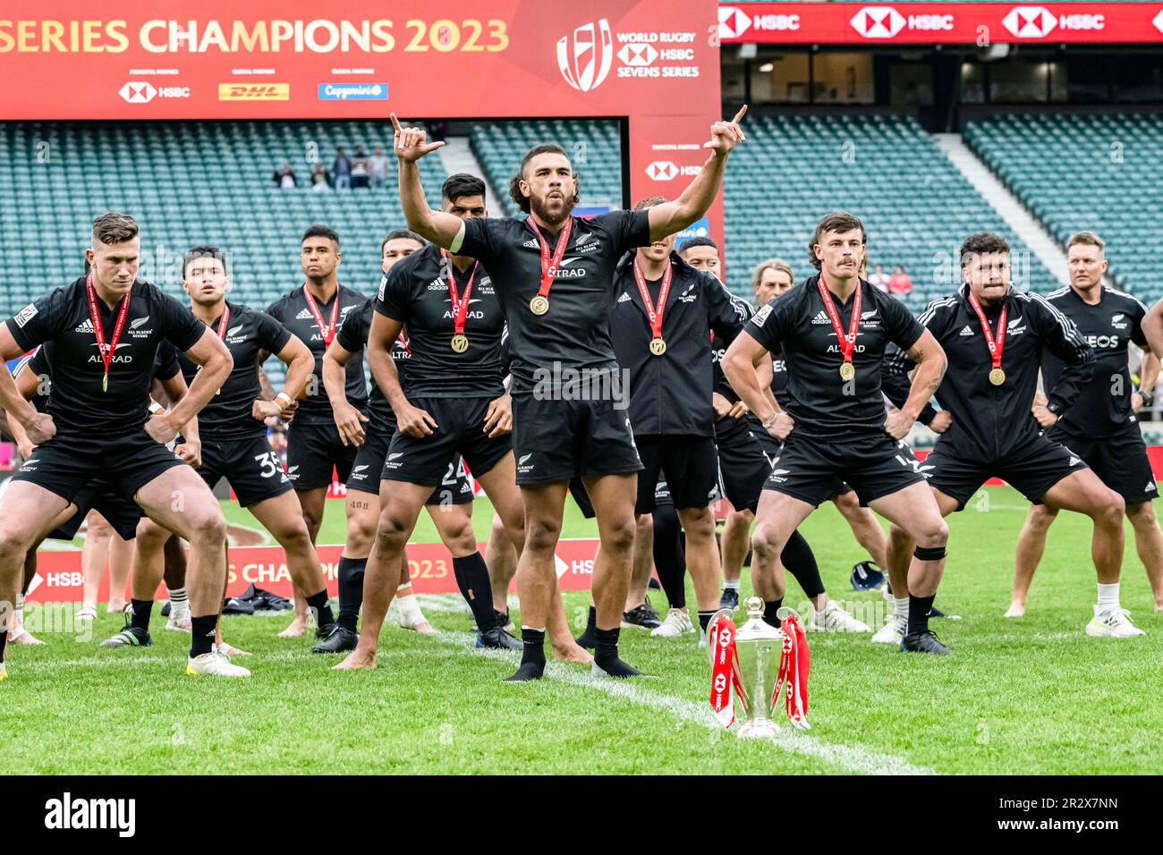 London United Kingdom 21st May 2023 New Zealand Perform Haka Dance