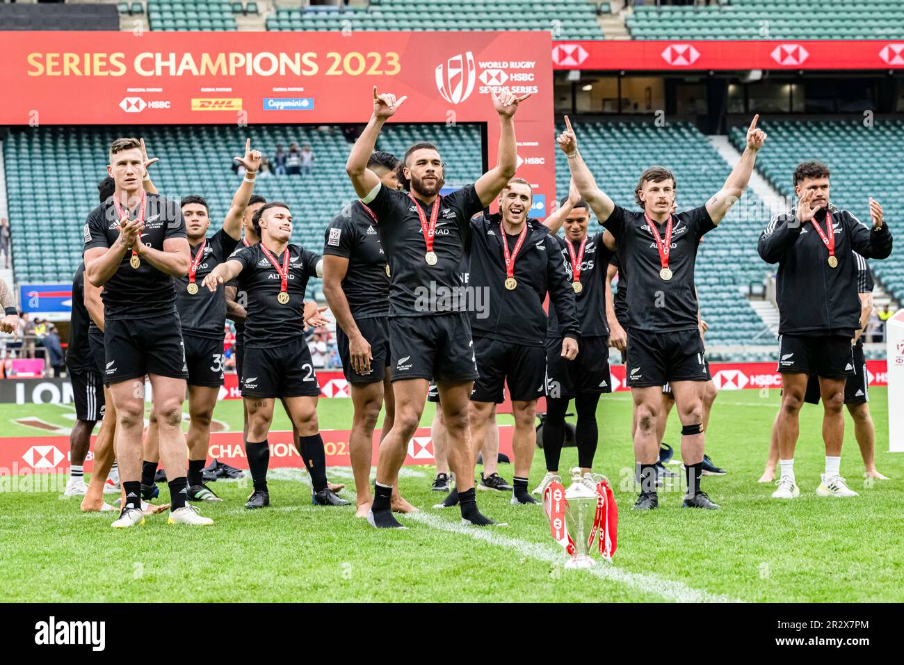 London United Kingdom 21st May 2023 New Zealand Perform Haka Dance