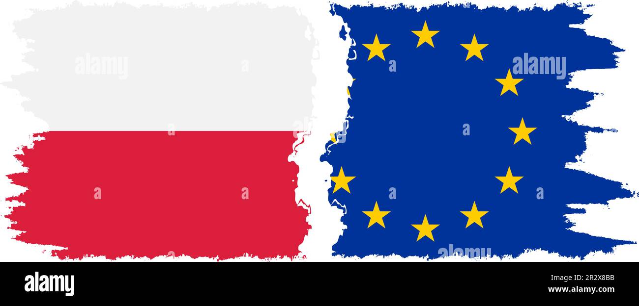 Eu flag and polish flag Stock Vector Images - Alamy