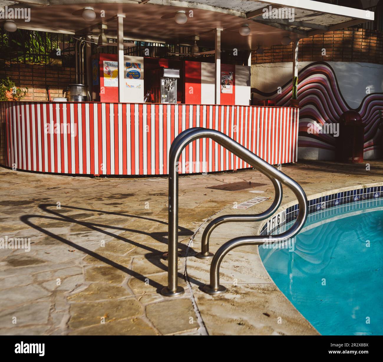 Retro Motel Pool Stock Photo - Alamy