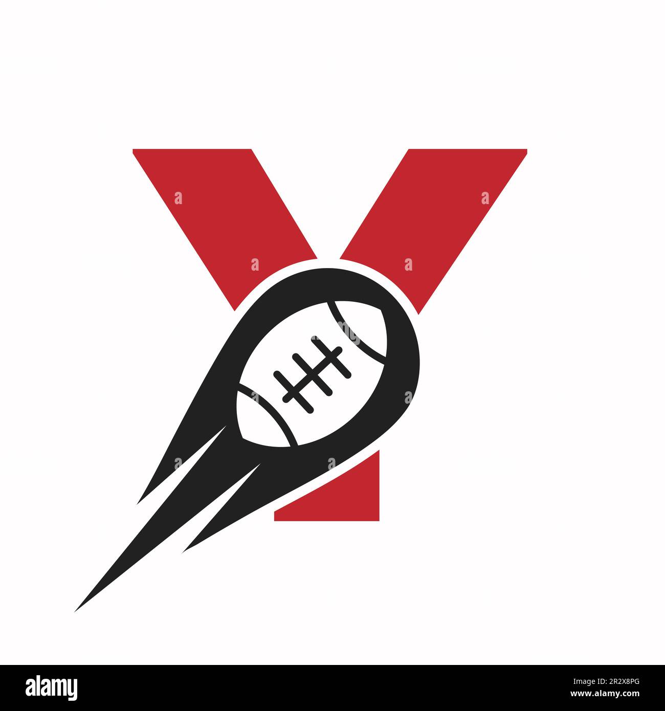 Initial Letter Y Rugby Logo, American Football Symbol Combine With ...