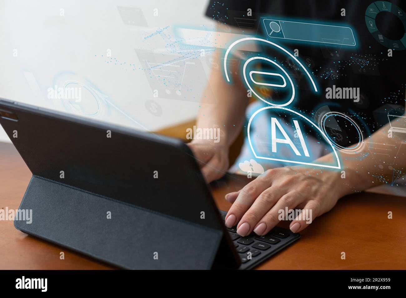 Modern ai generate logo hi-res stock photography and images - Alamy