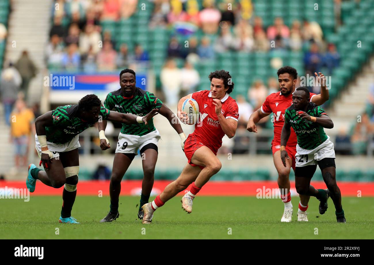 Canada's Brock Webster breaks through during game 40 of the HSBC World ...