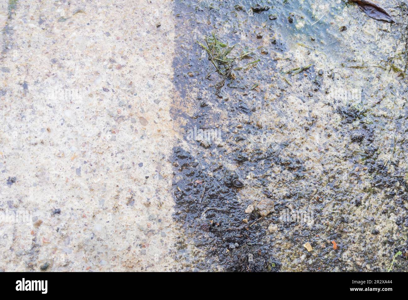 wash cleaned gray wall building house facades versus dirty one white ...