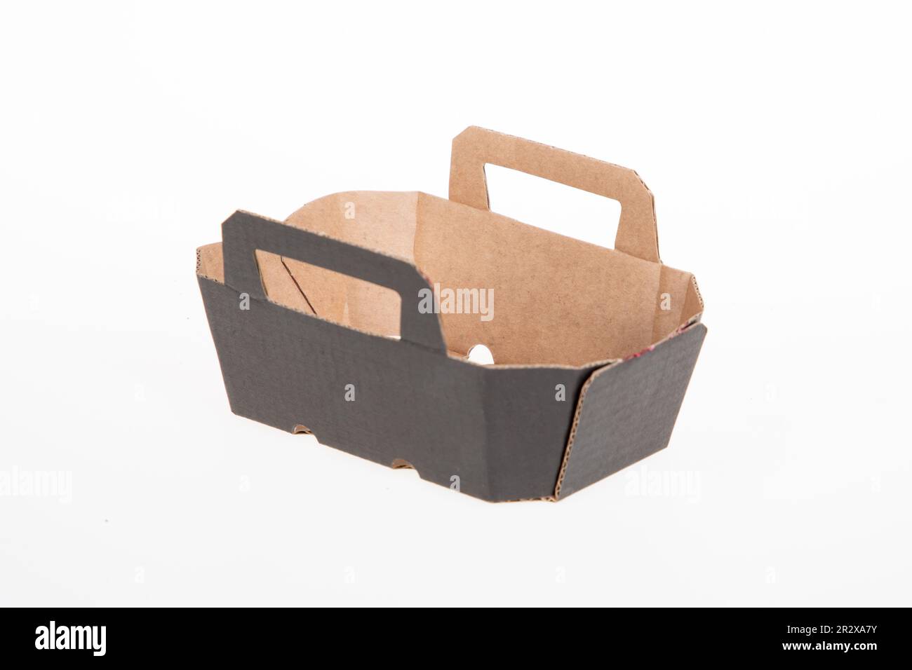 empty black brown retail carton box for packing fruits and vegetables ...