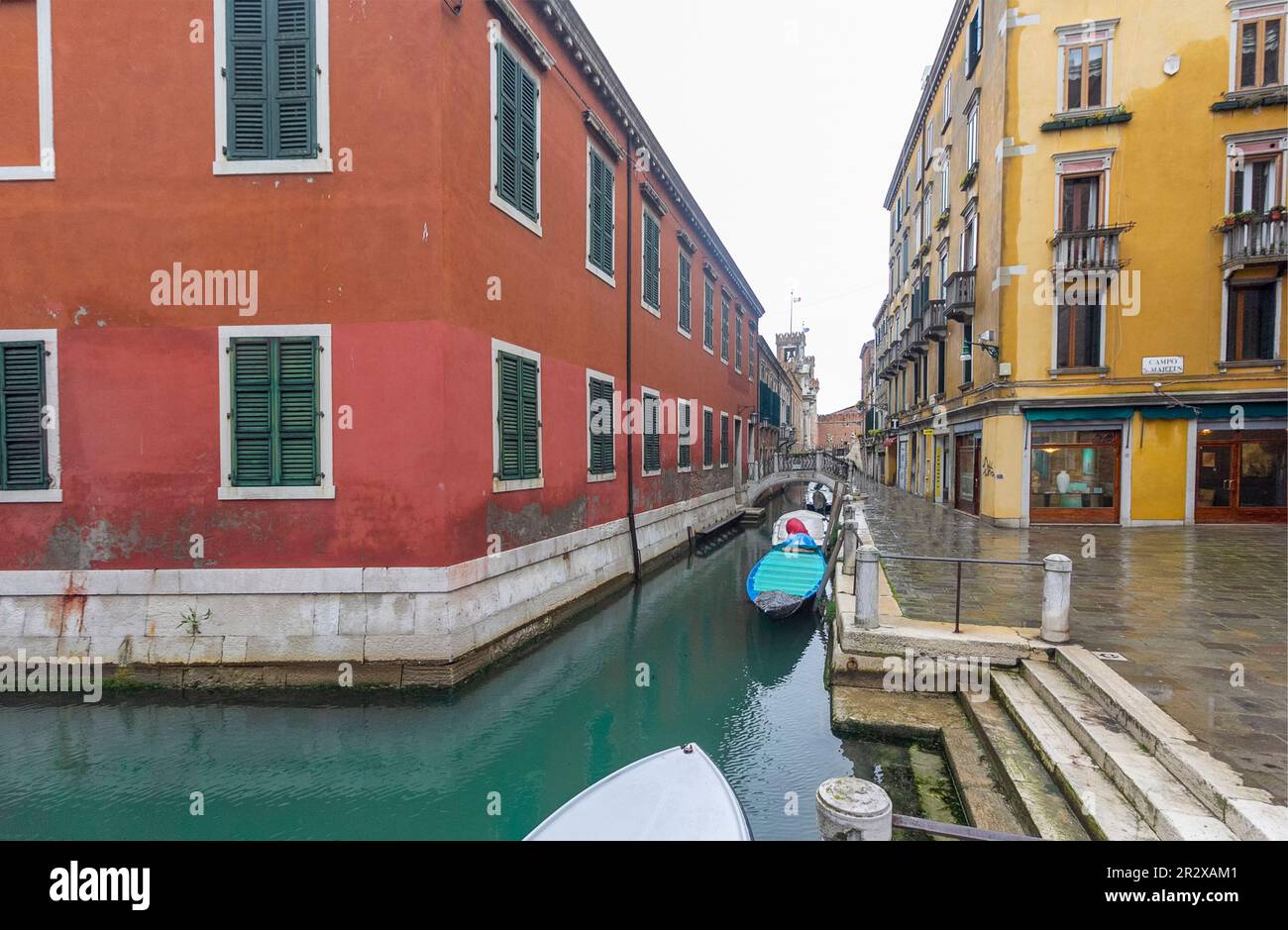 May 2023 - Venice, Italy: arched bridge over a narrow canal Stock Photo ...