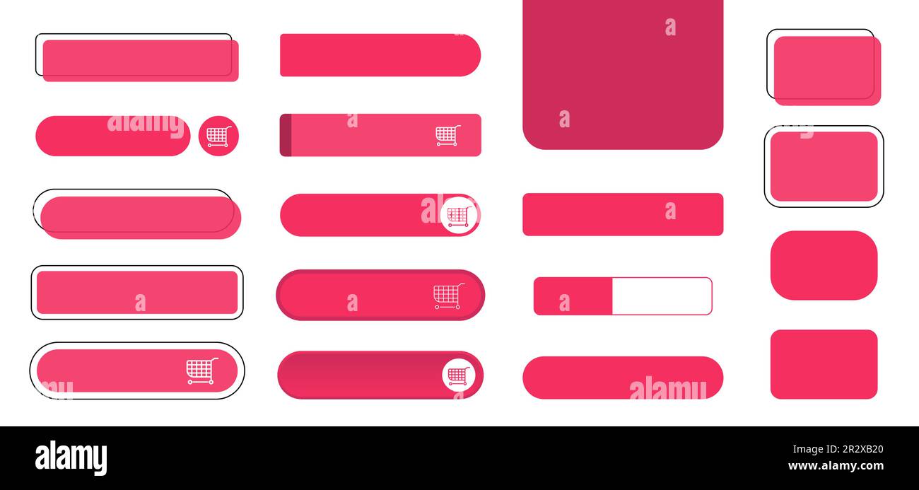 The Shop Now is a set of simple modern buttons. Push button for an application, advertisement ...