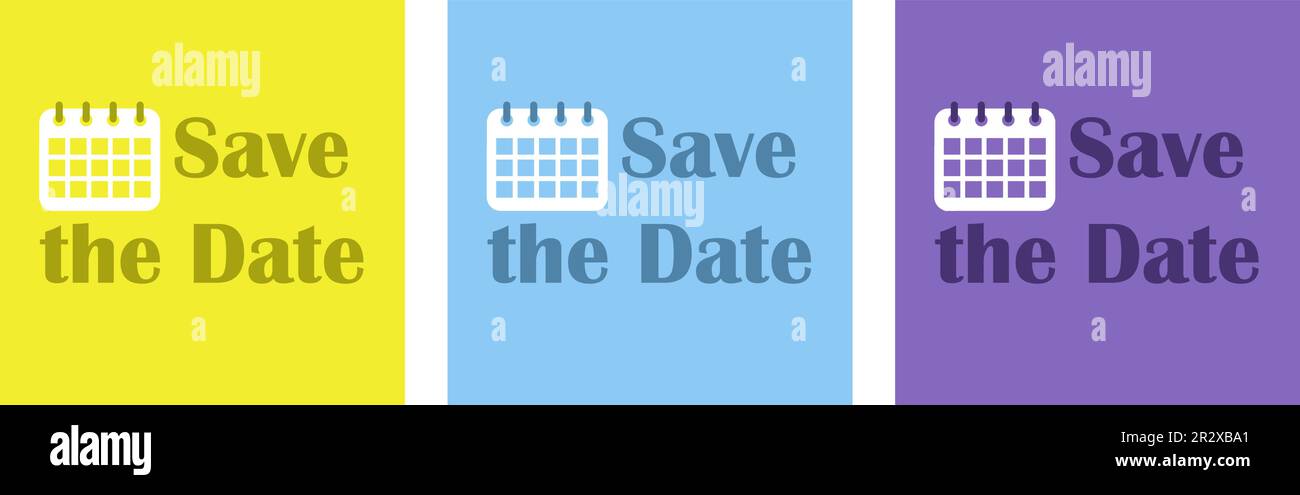 Save the date. Set of holiday posters for your shop, web page ...