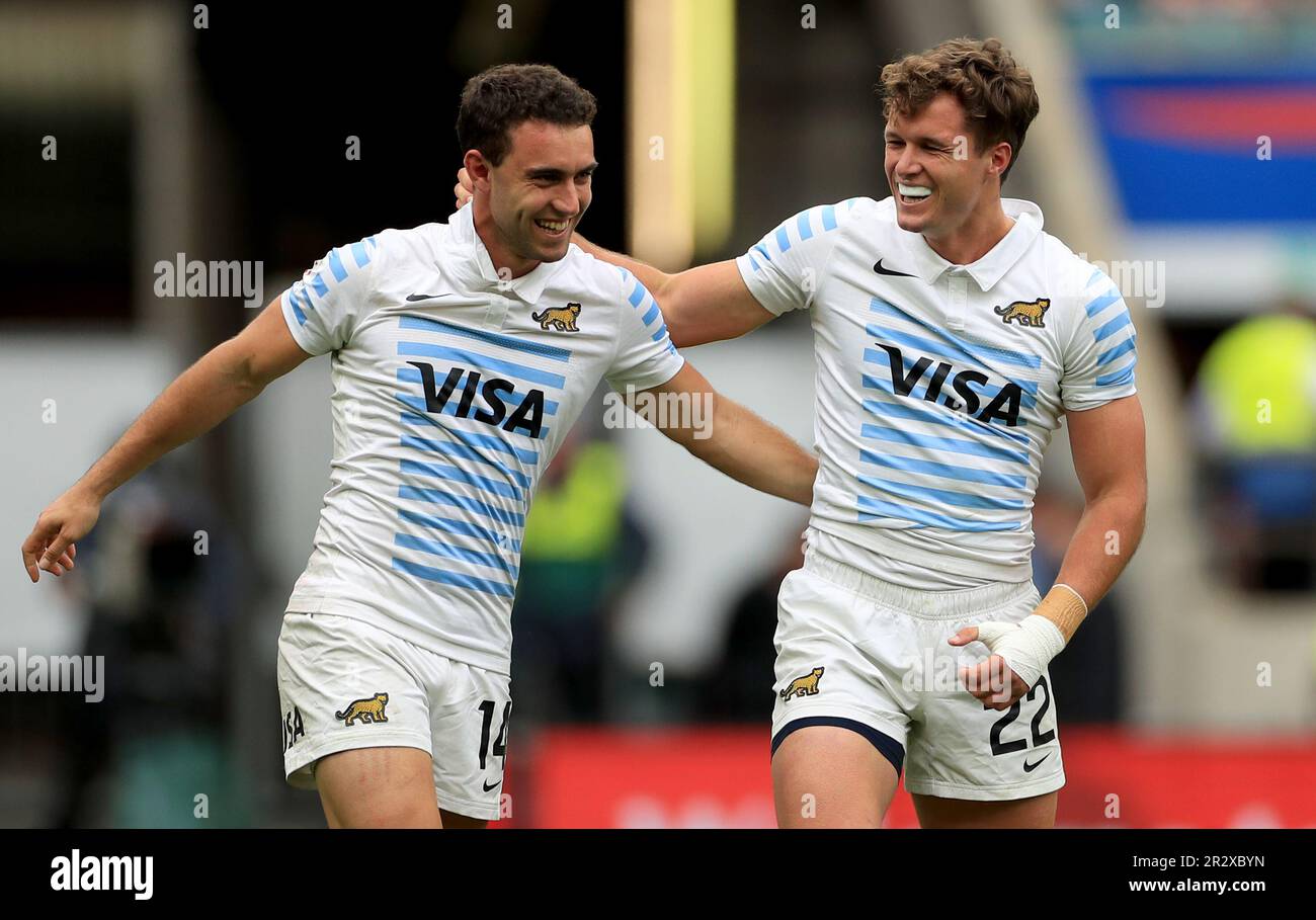 Argentina's Joaquin Pellandini (left) and Tomas Elizalde celebrate ...