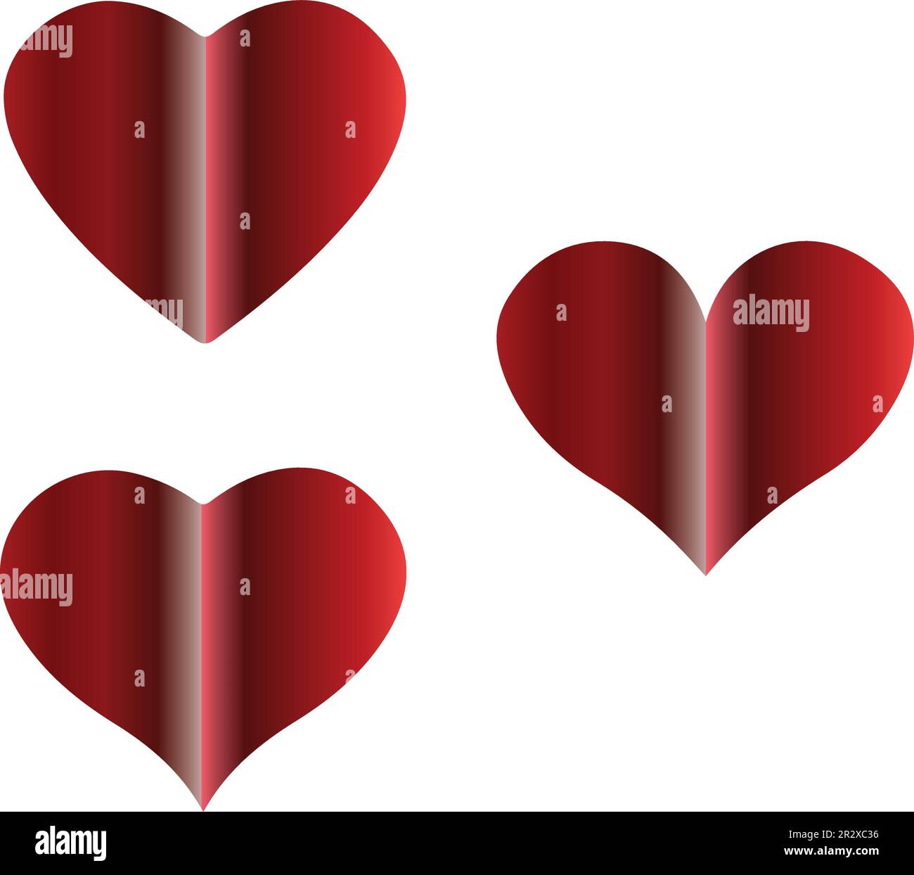 Collection of heart illustrations, Love symbol icon set, love symbol ...