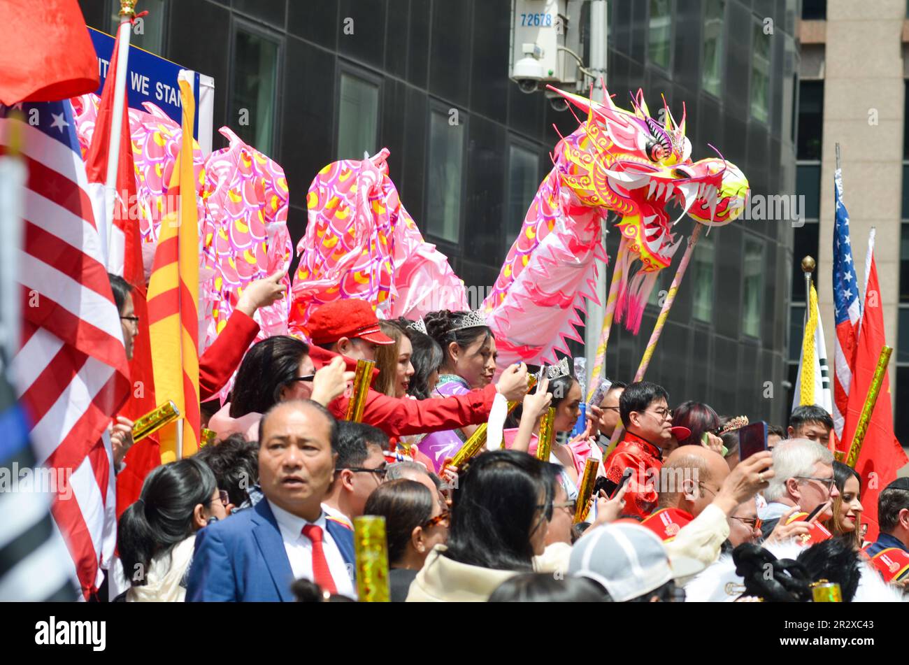 New York City, United States. 21st May, 2023. Participants march down ...