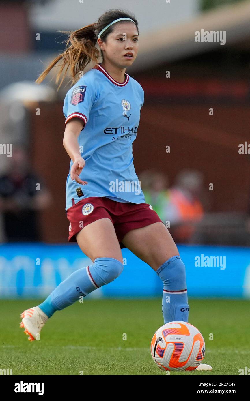 Yui Hasegawa #25 of Manchester City during the The FA Women's Super League match Manchester ...