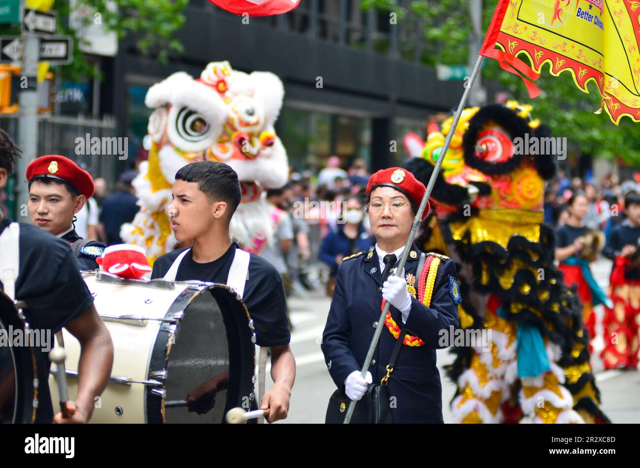 New York City, United States. 21st May, 2023. Participants march down ...