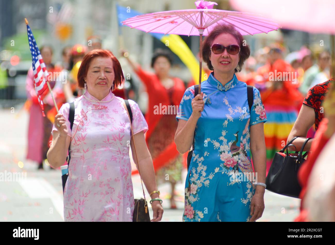 New York City, United States. 21st May, 2023. Participants march down ...