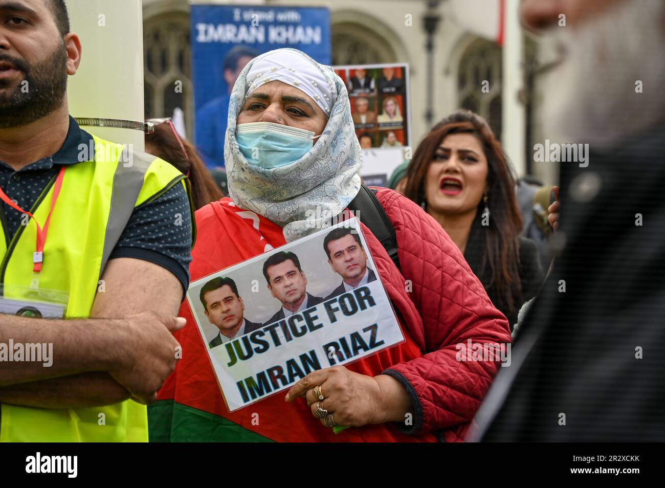 Parliament square, London, UK. 21st May, 2023. Hundreds UK Pakistanis ...