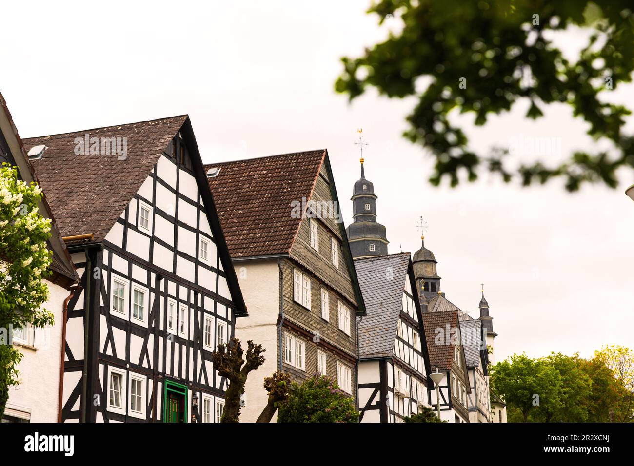 historic german town hallenberg in the sauerland Stock Photo - Alamy