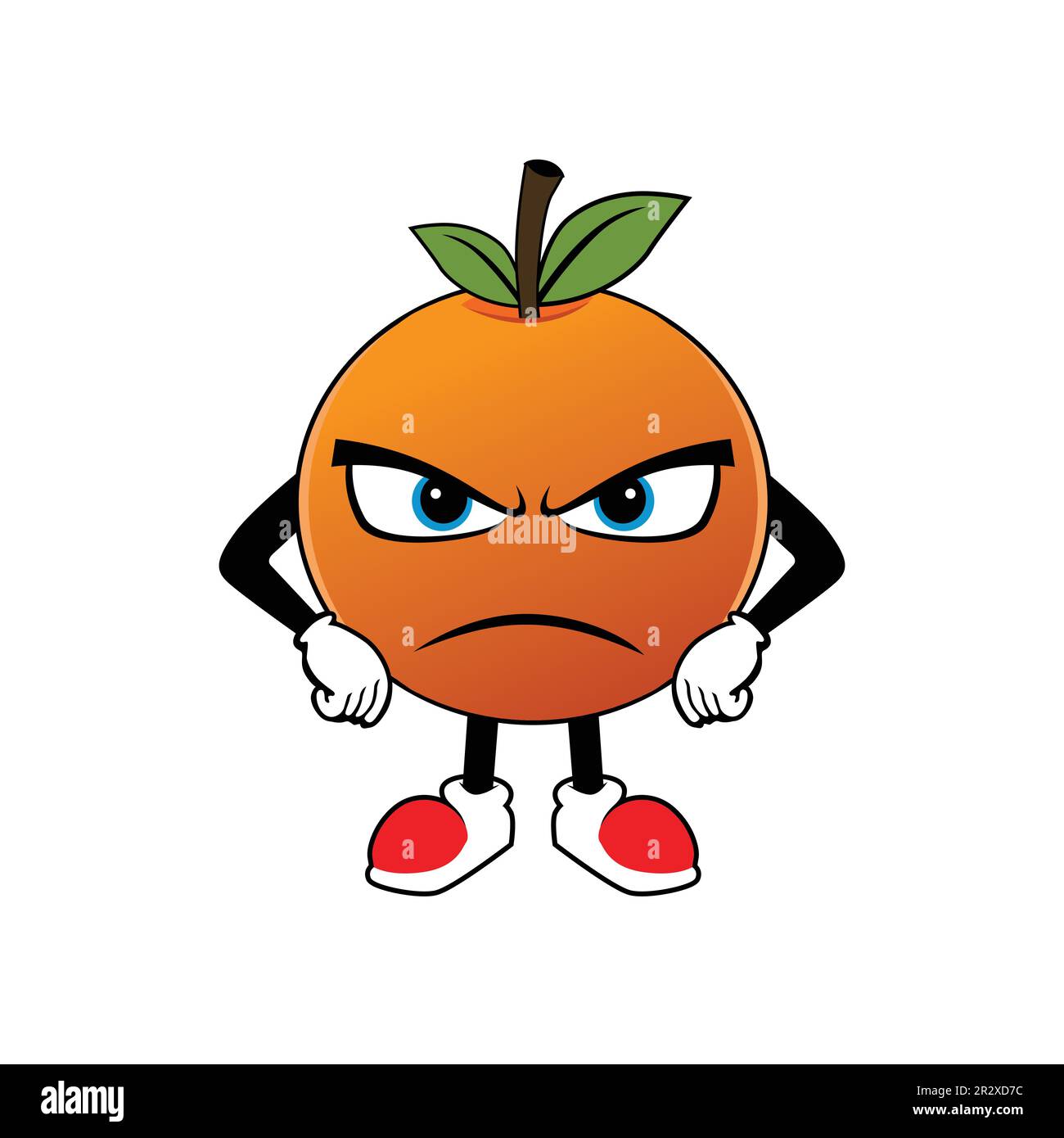 Cartoon lemon angry expression Stock Vector Images - Alamy