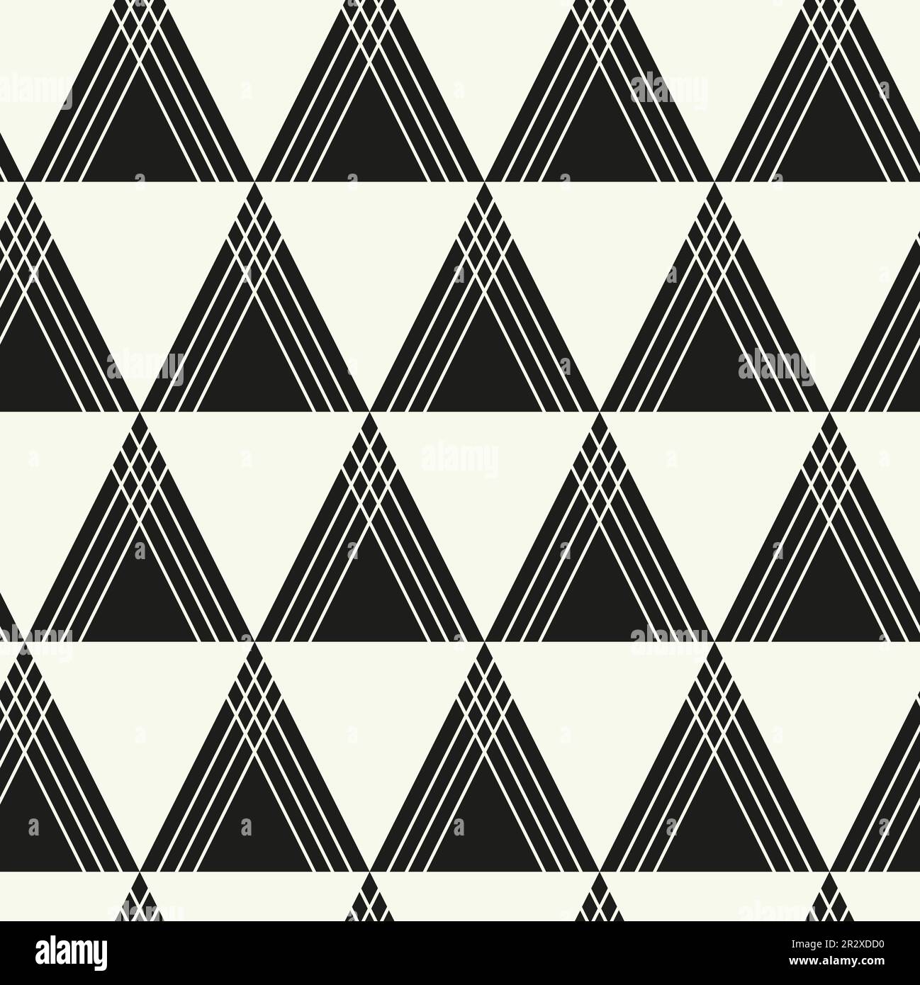 Vector monochrome geometric pattern in simple graphic design. Fashion ...