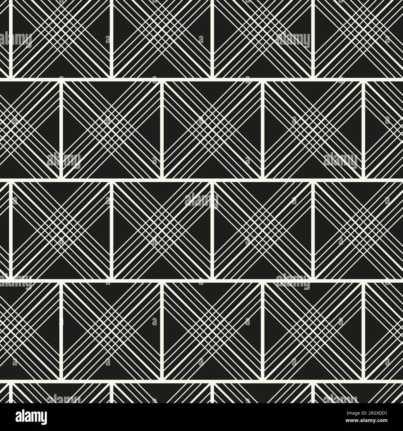 Vector monochrome geometric pattern in simple graphic design. Fashion ...