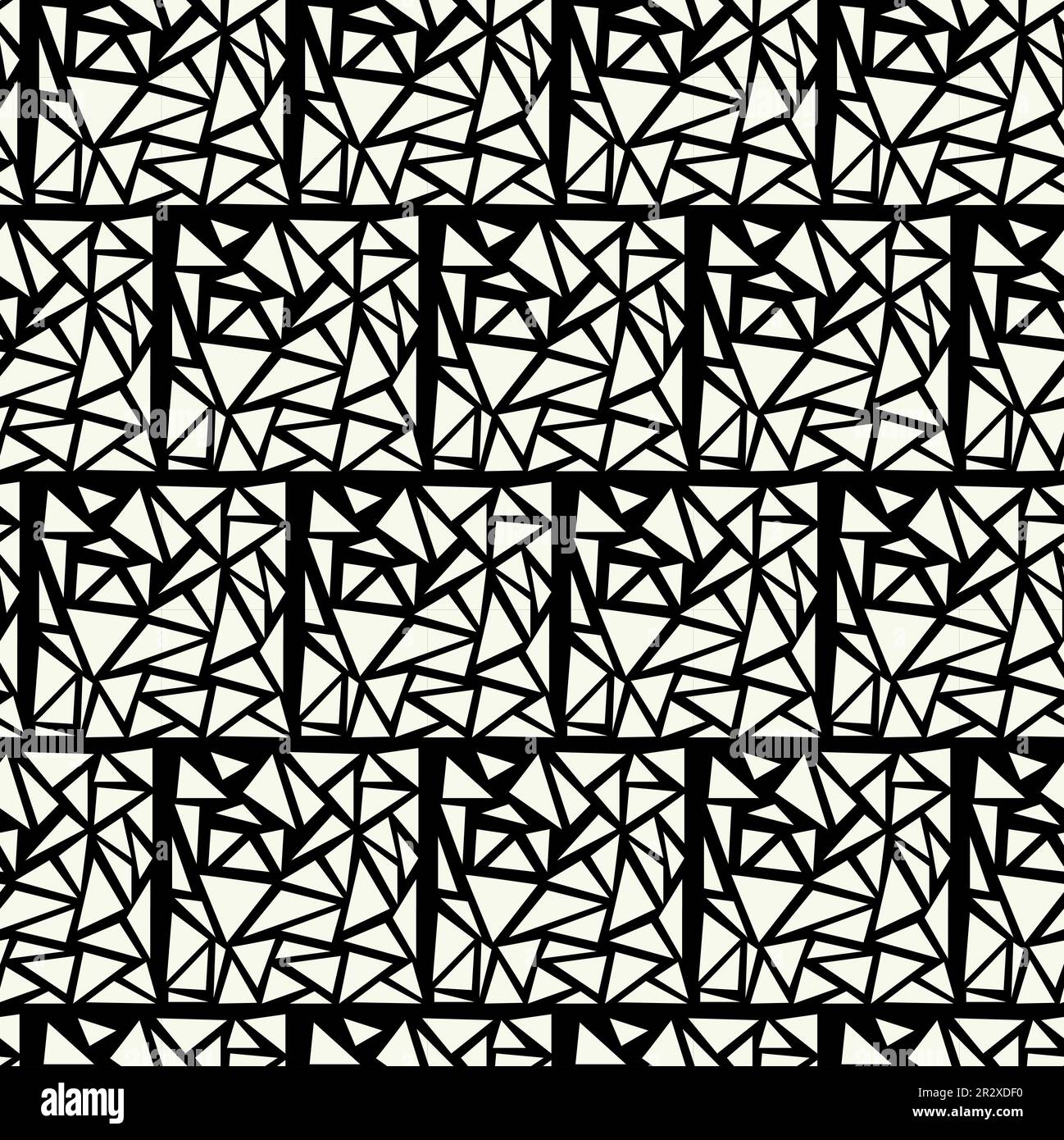 Vector monochrome geometric pattern in simple graphic design. Fashion ...