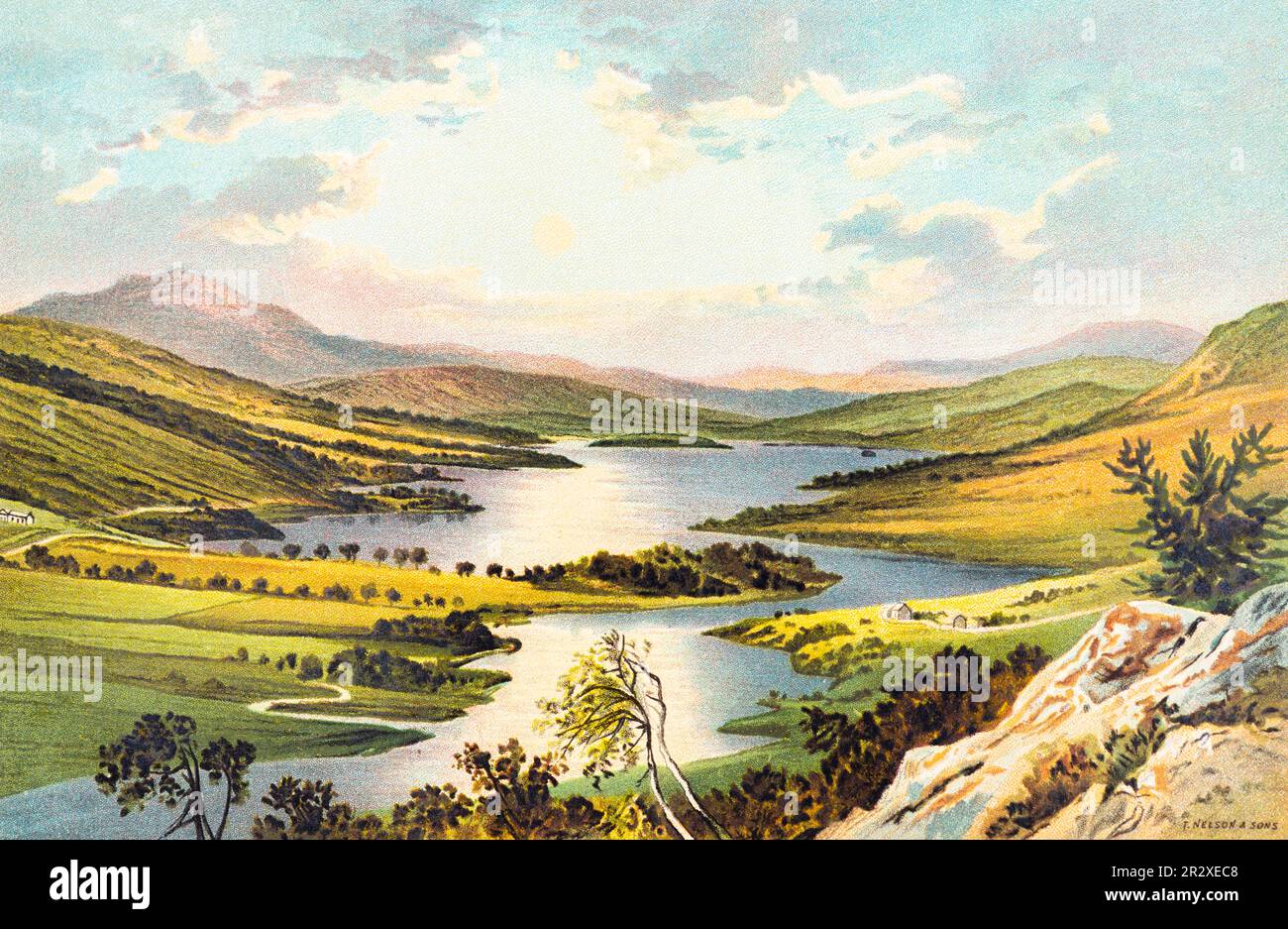 Loch Tummel, The Queen´s View, Grampian Mountains, Scotland, West ...