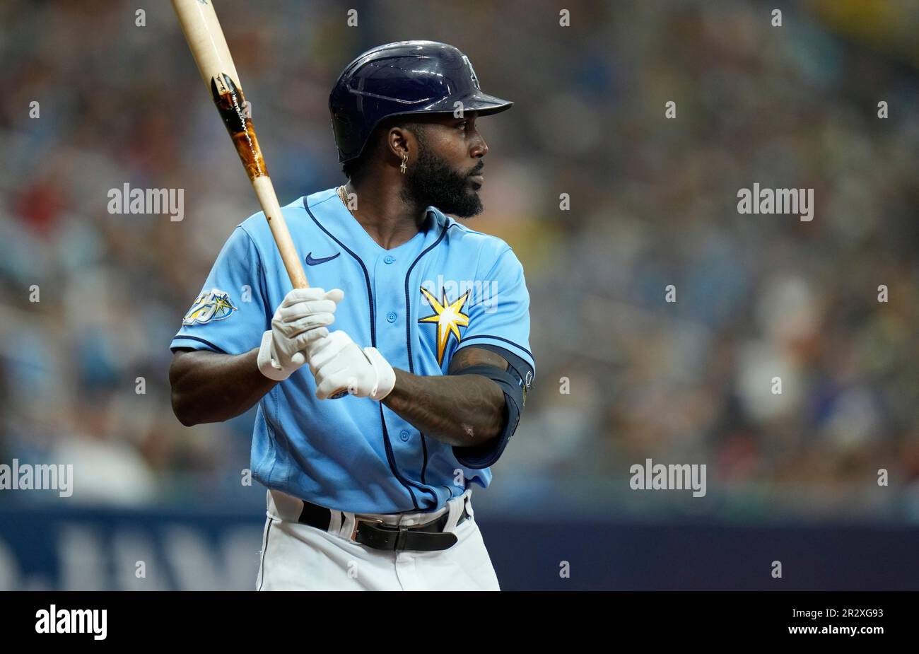 Tampa Bay Rays' Randy Arozarena against the Milwaukee Brewers during ...