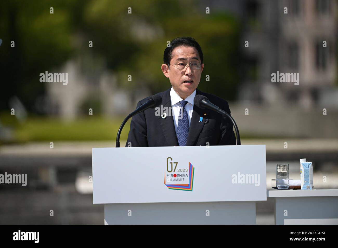 Hiroshima, Japan. 21st May, 2023. Japanese Prime Minister Fumio Kishida ...