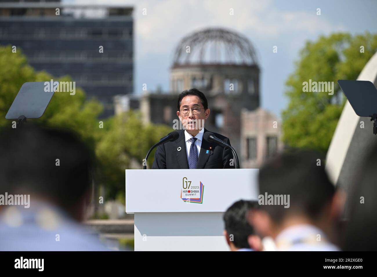 Hiroshima, Japan. 21st May, 2023. Japanese Prime Minister Fumio Kishida ...