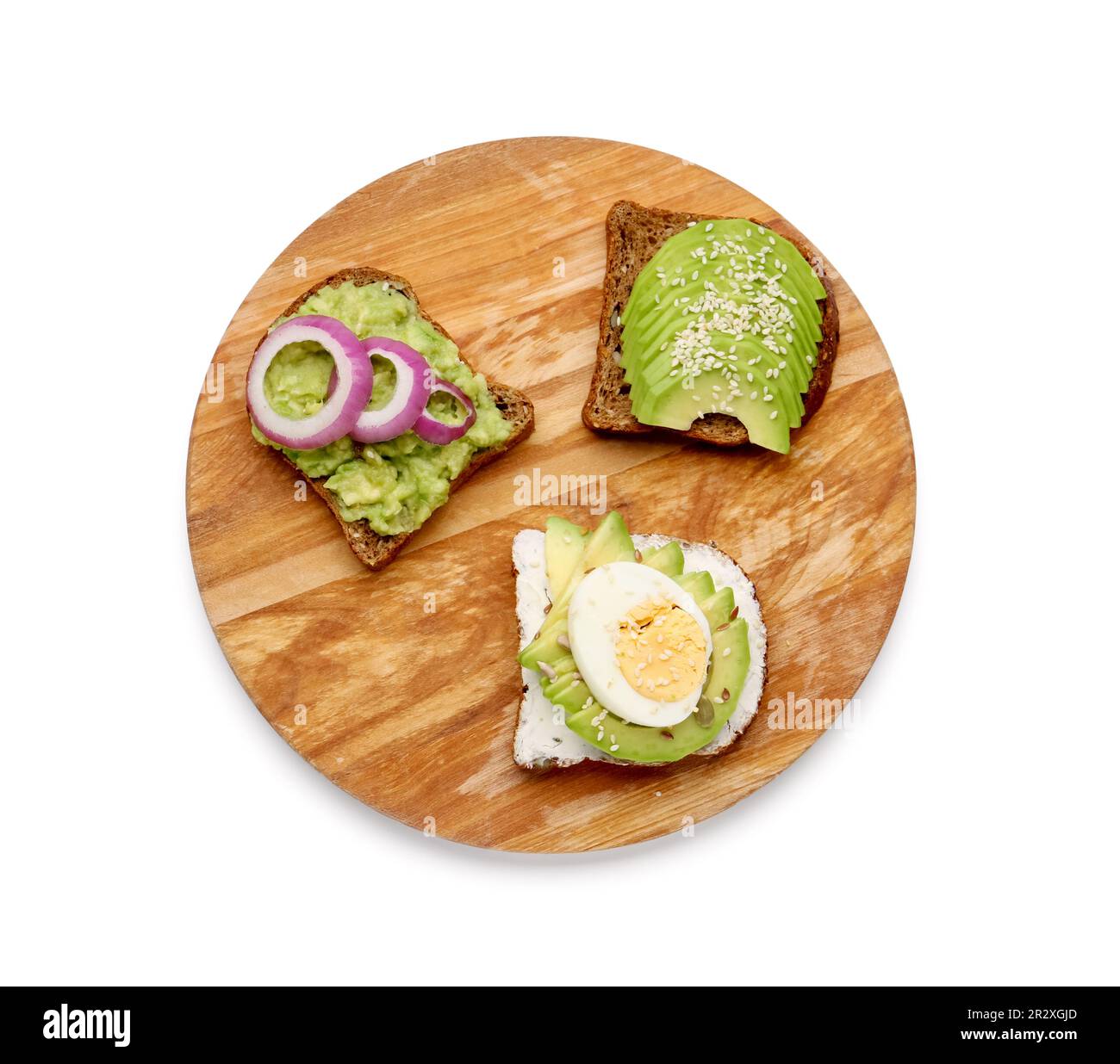 Healthy snack avocado toasts Cut Out Stock Images & Pictures - Alamy
