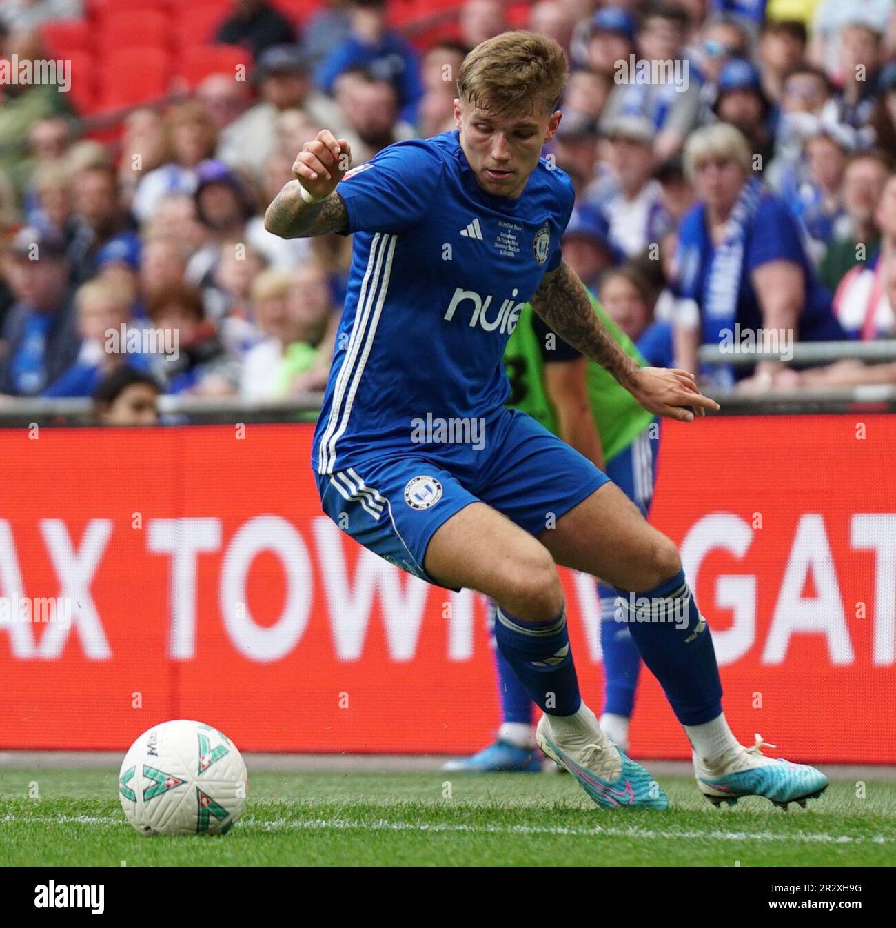 WEMBLEY, ENGLAND - MAY 21: Halifax's Jamie Cooke during the Isuzu FA ...