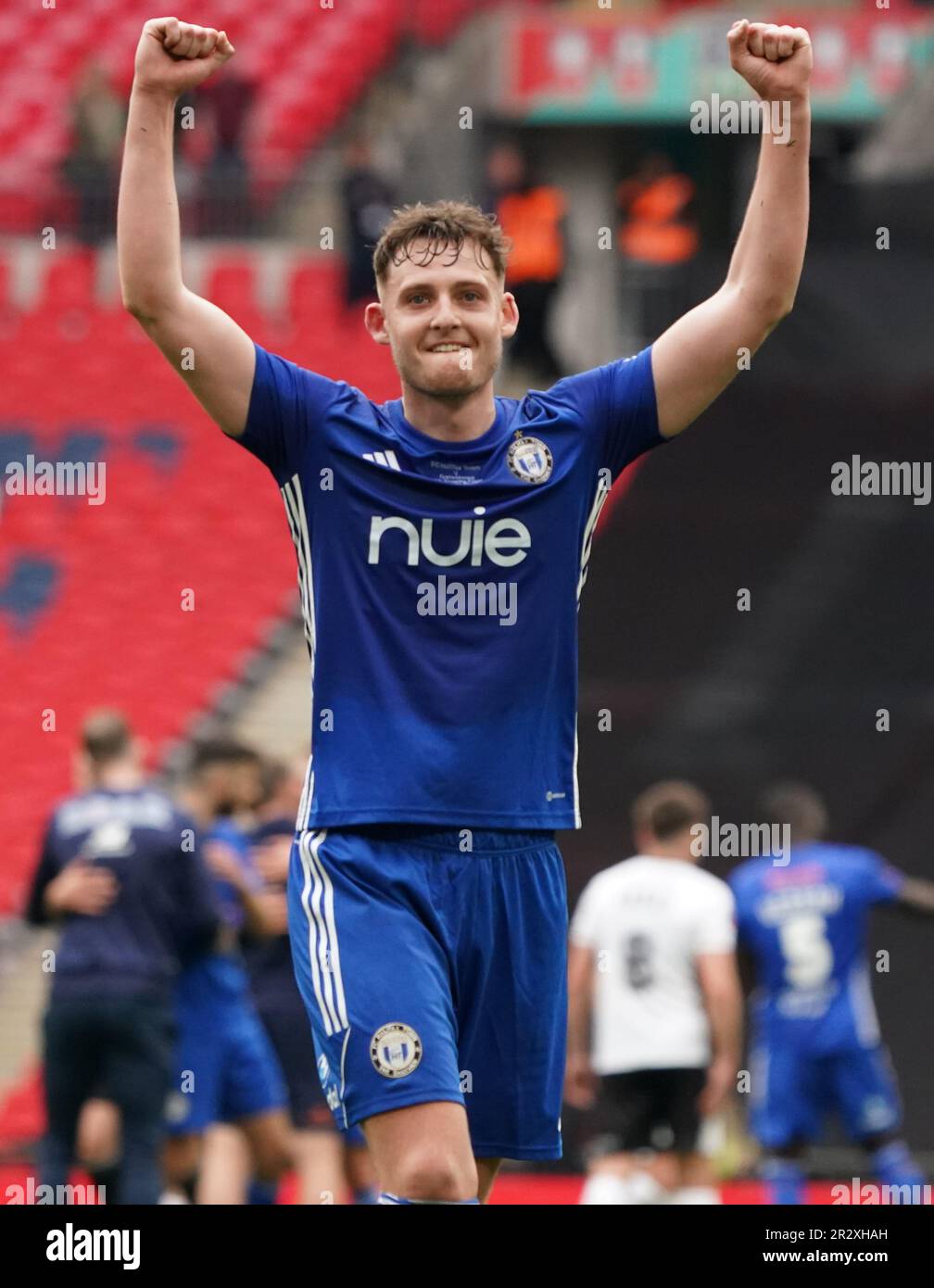 WEMBLEY, ENGLAND - MAY 21: Halifax's Jamie Stott after the Isuzu FA ...