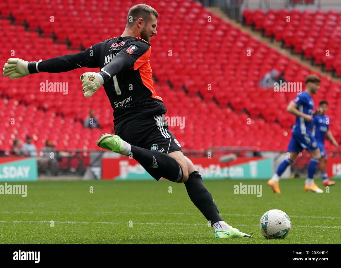 WEMBLEY, ENGLAND - MAY 21: Halifax's Sam Johnson during the Isuzu FA ...
