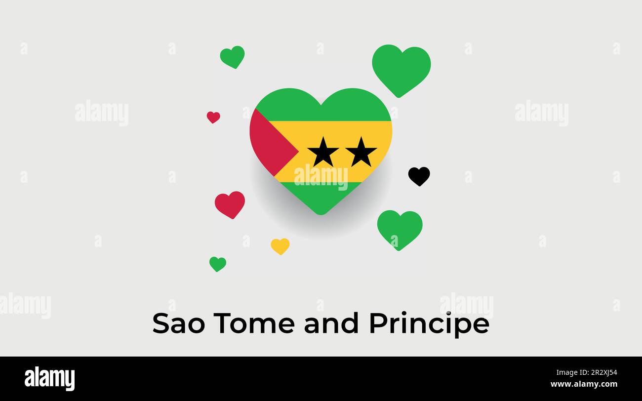 Sao Tome and Principe country heart. Love Sao Tome and Principe ...