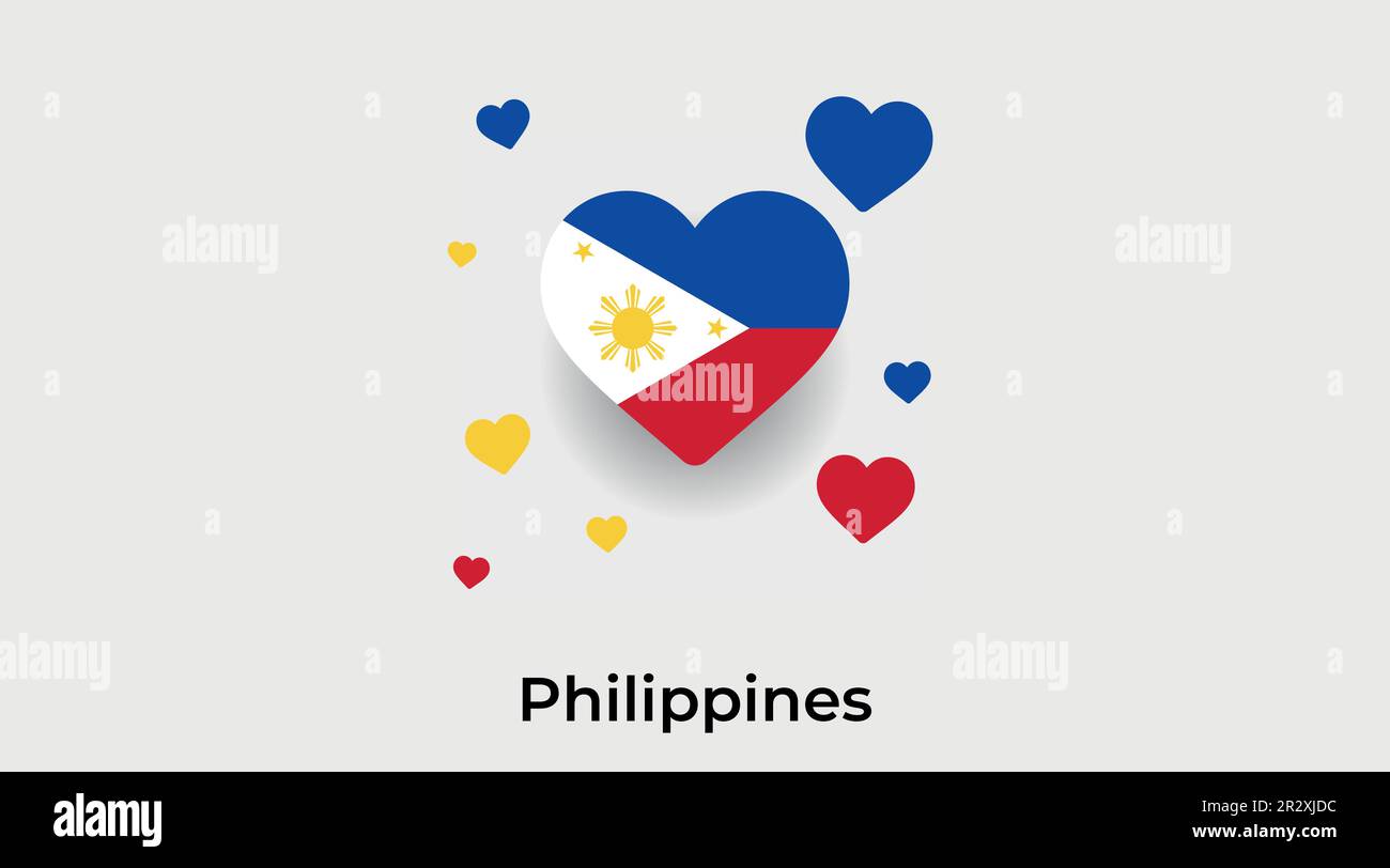 Philippines heart collection Stock Vector Images - Alamy