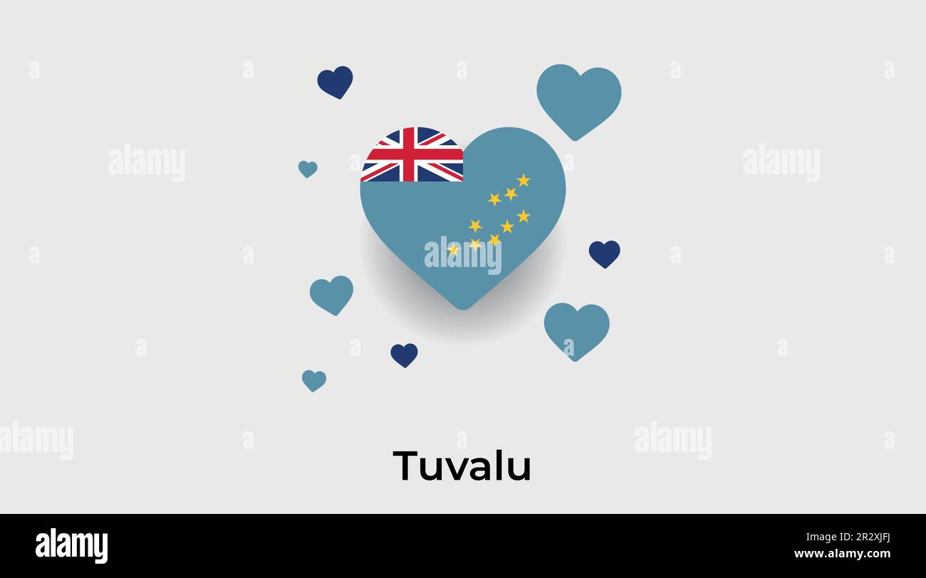 Tuvalu flag map Stock Vector Images - Alamy