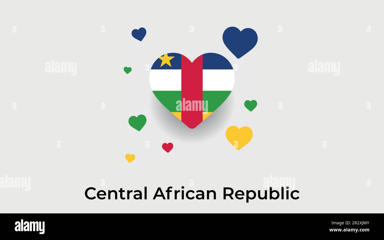 Central African Republic country heart. Love Central African Republic ...