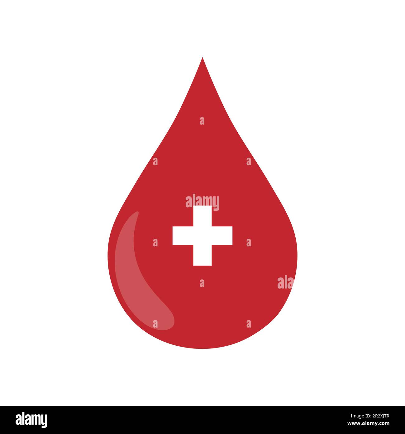 Blood drop icon isolated on white background, vector illustration Stock ...