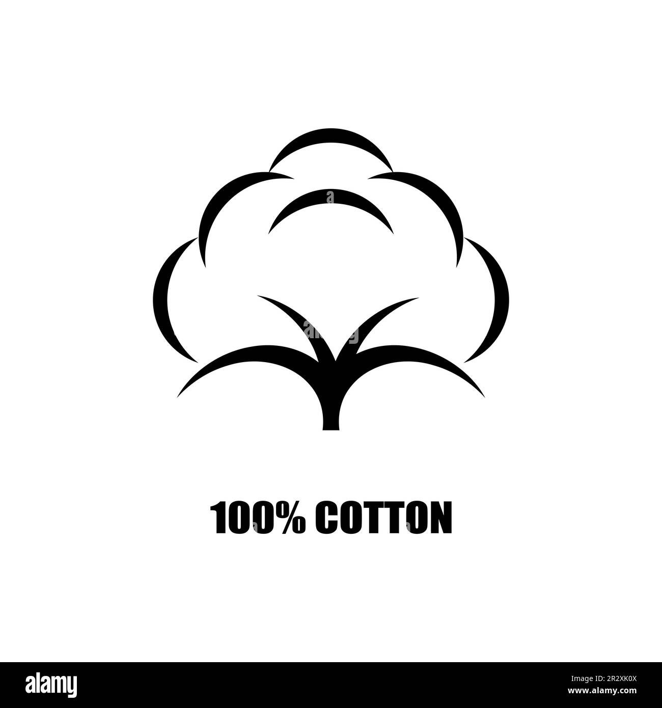 Vector cotton icon on white background Stock Vector Image & Art - Alamy