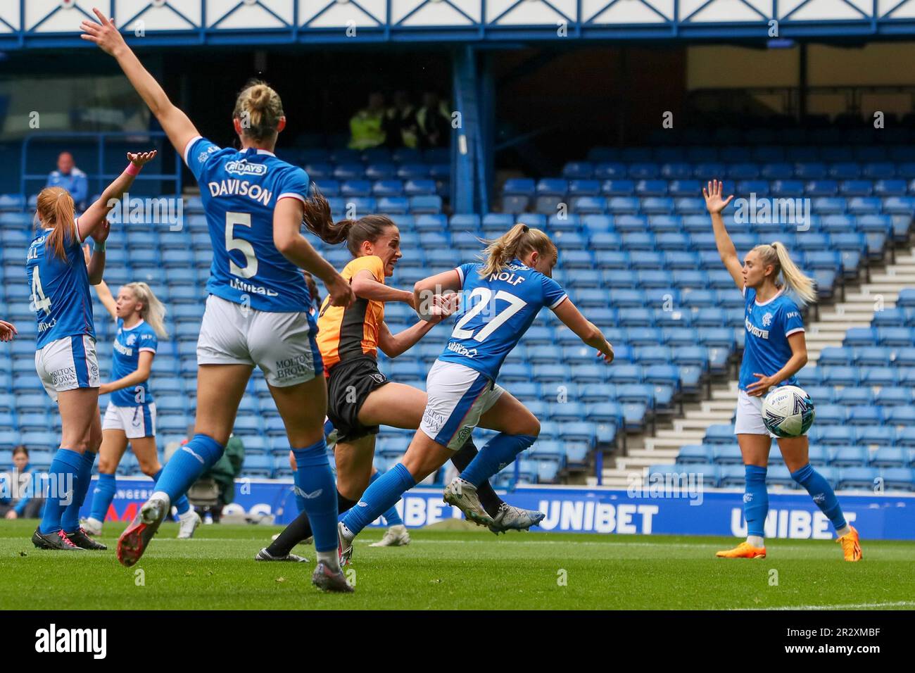 Glasgow, UK. 21st May, 2023. Glasgow City won by one goal, scored by ...
