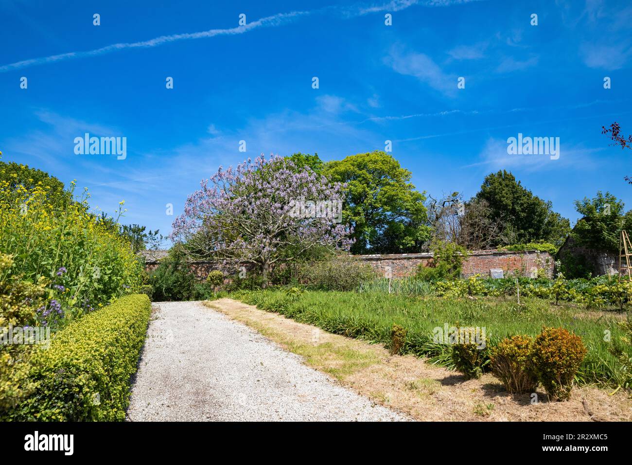 A view of the Walled Garden in the Trevince Gardens Estate, Gwenapp ...